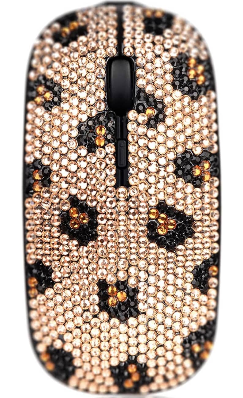 Crystal Wireless Mouse W/ Genuine Bling Tech Bedazzled Laptop Computer ...