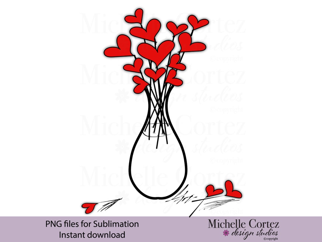 Heart Art, Printable Art, Lovecore PNG, Minimalist Digital Art, Retro ...