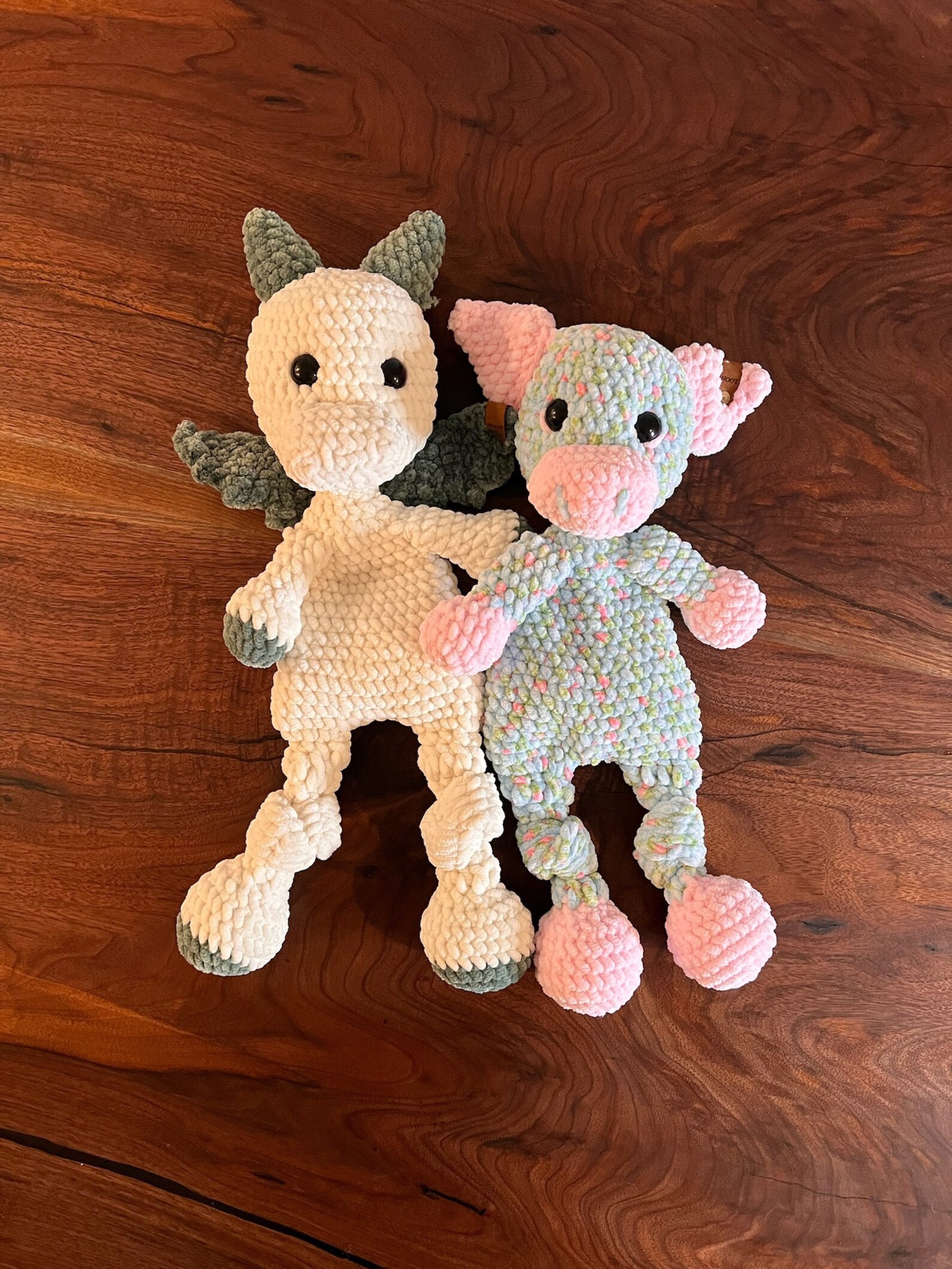Knotty Dragon Snuggler | Handmade Stuffed Animal | Baby Shower Gift - Etsy