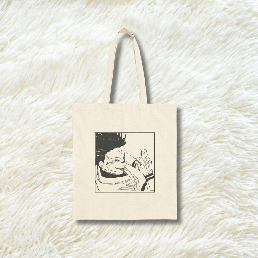 Anime Tote Bag, Anime Outfit, Anime Merch, Anime Gifts, Cotton Canvas ...