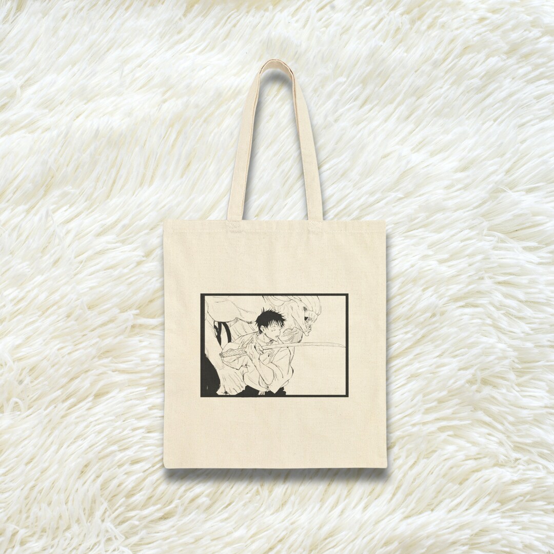 Anime Tote Bag, Anime Outfit, Anime Merch, Anime Gifts, Cotton Canvas ...