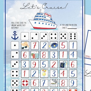 Let's Cruise Dice Game - Digital Download PDF Printable - Game Board ...