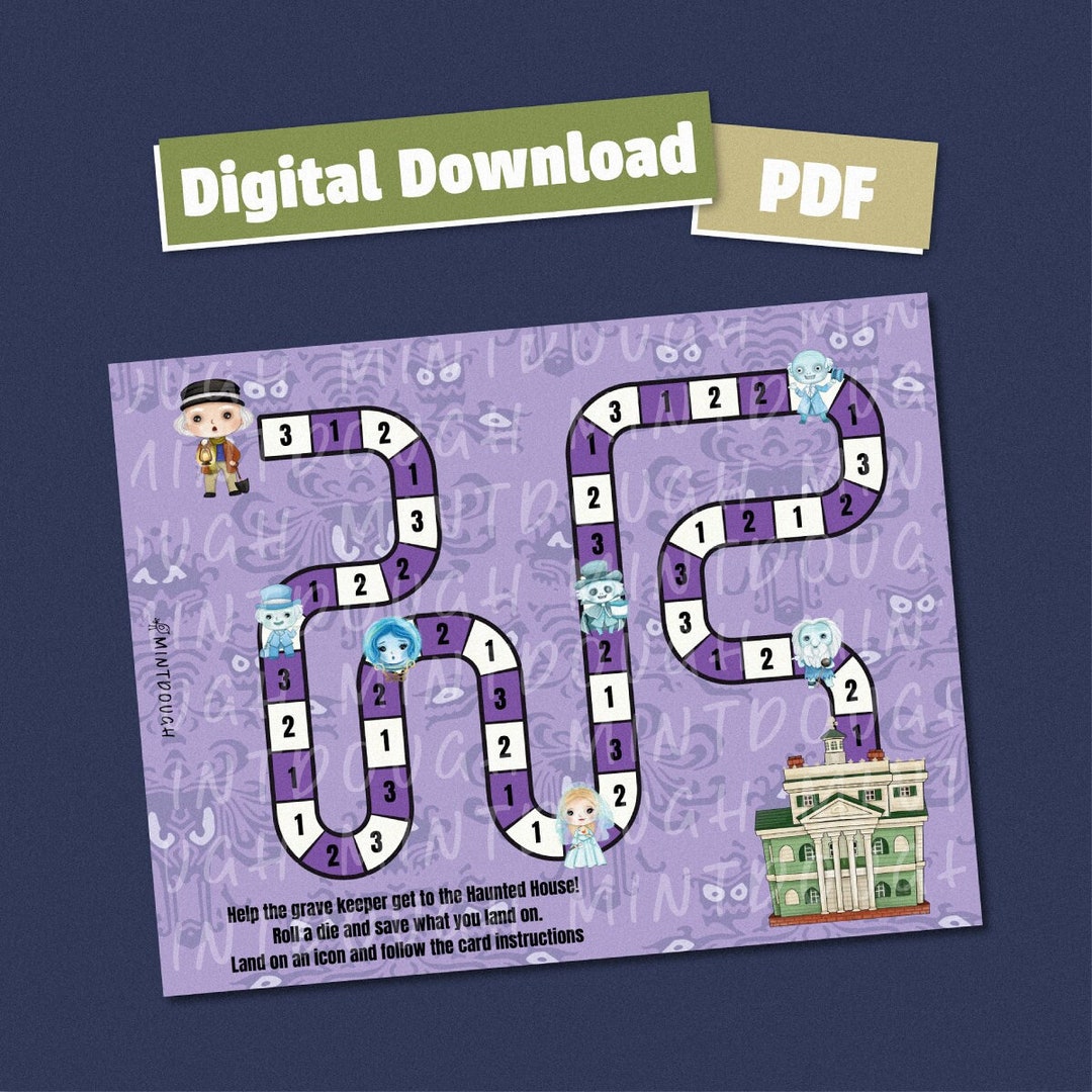 Haunted House Savings Challenge - Digital Download PDF Printable - Game ...