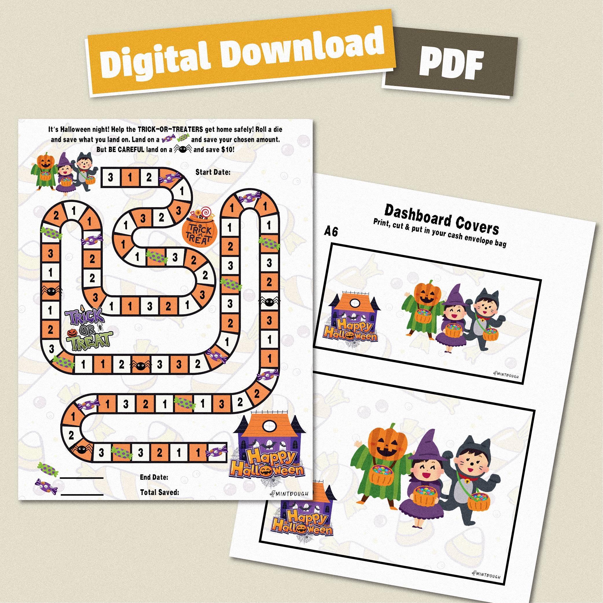 Trick or Treat Savings Challenge - Digital Download PDF Printable ...