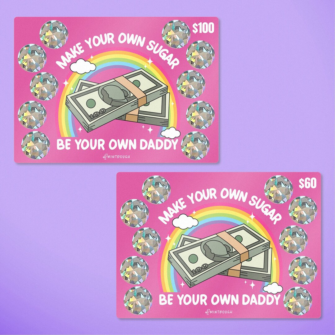 Make Your Own Sugar Scratch-off Challenge - Savings Tracker, Fund ...