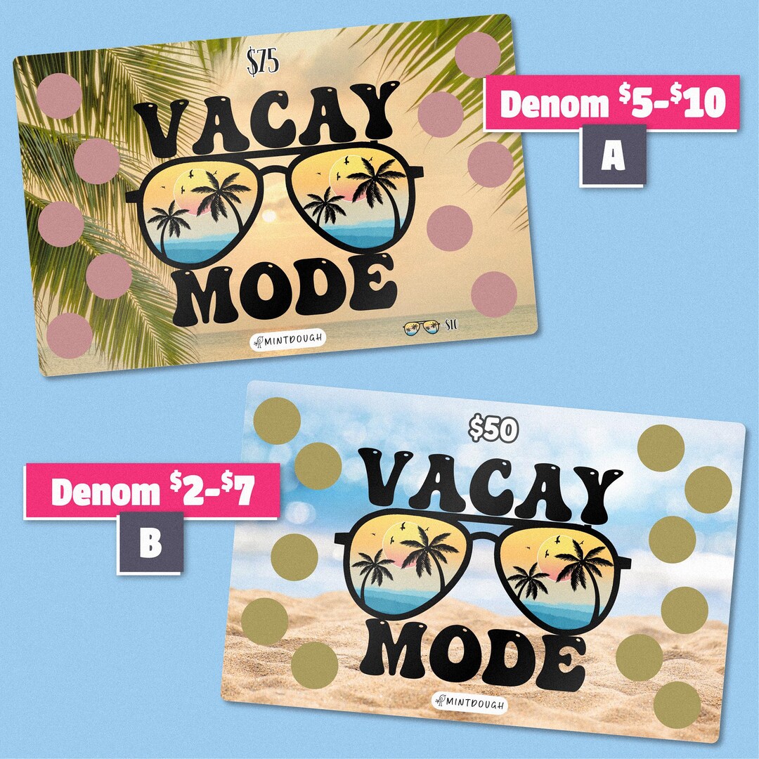Vaca Mode Scratch-off Challenge - Savings Tracker, Fund Tracker, Budget ...