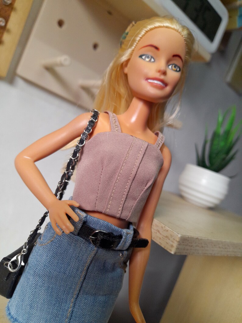 Beige Classy Top, Fashion Barbie Outfit Cloth for 12 Inches 30 Cm ...