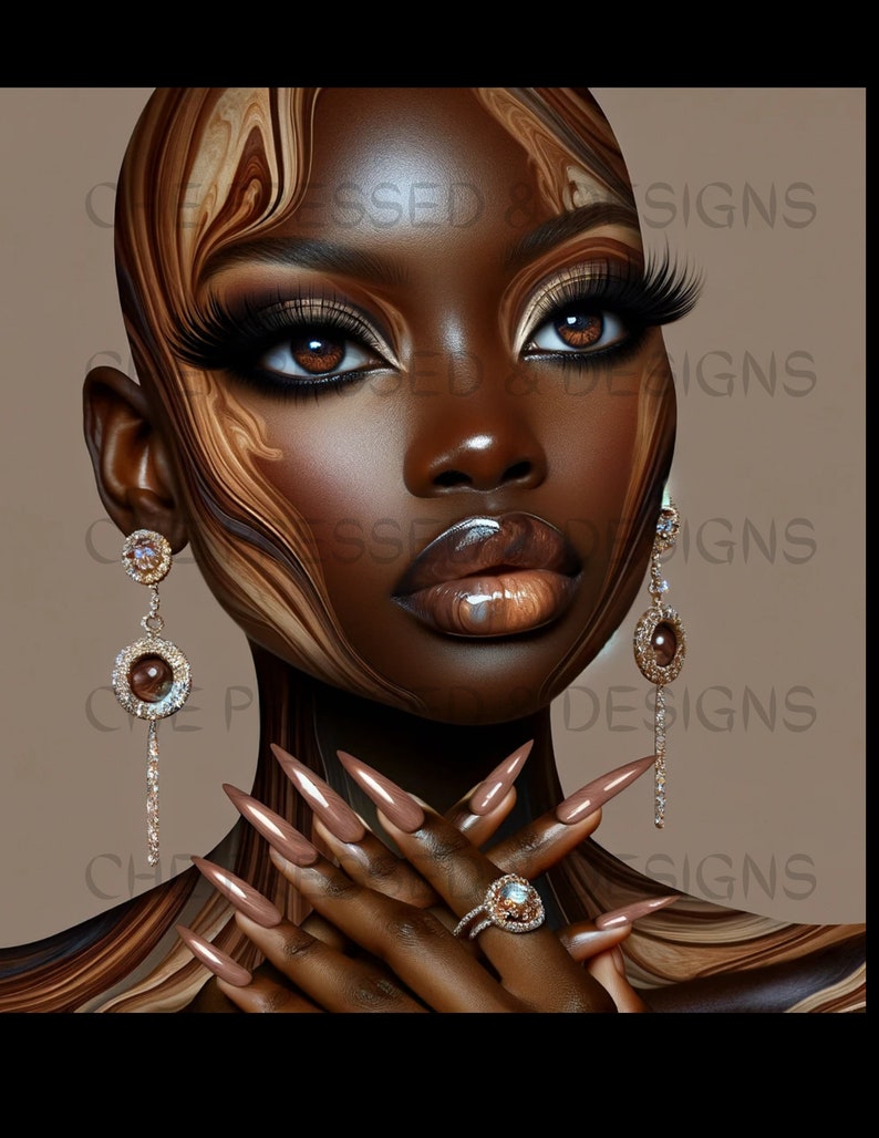 4 Mocha Images Melanin Black Girl Magic African American PNG Journal ...