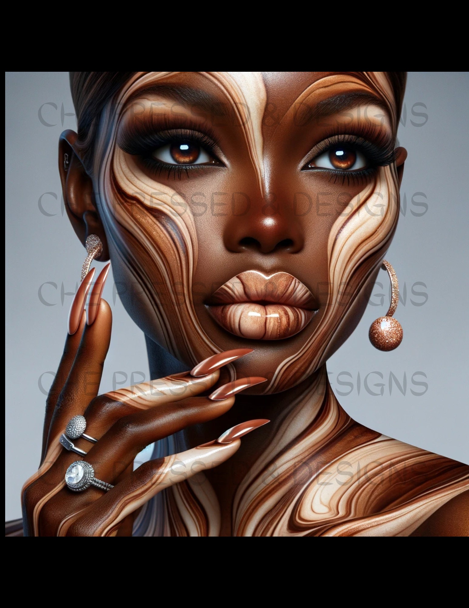 4 Mocha Images Melanin Black Girl Magic African American PNG Journal ...