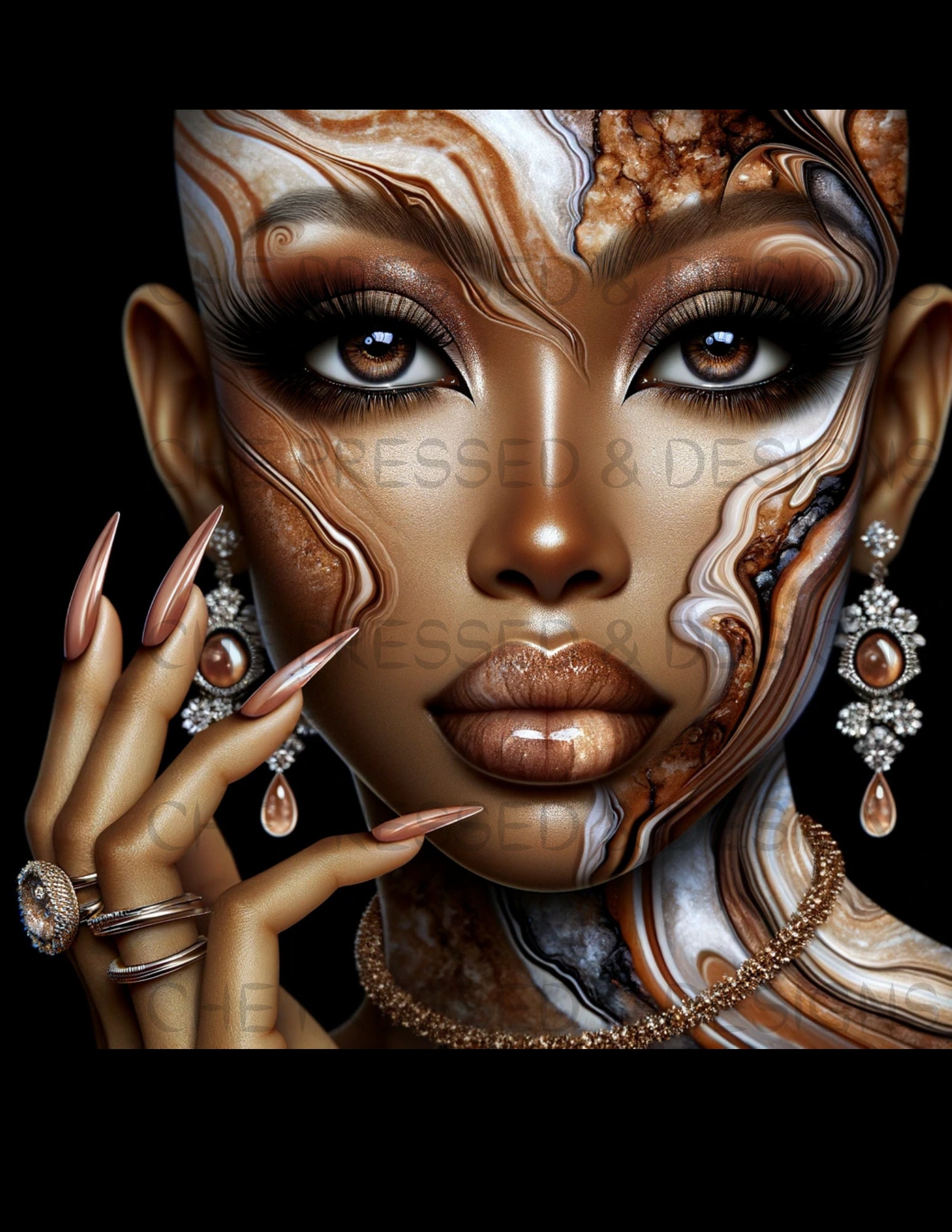 4 Mocha Images Melanin Black Girl Magic African American PNG Journal ...