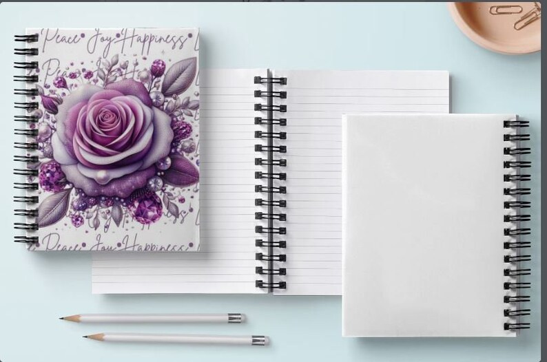 Rose Inspirational Journal Cover - Etsy