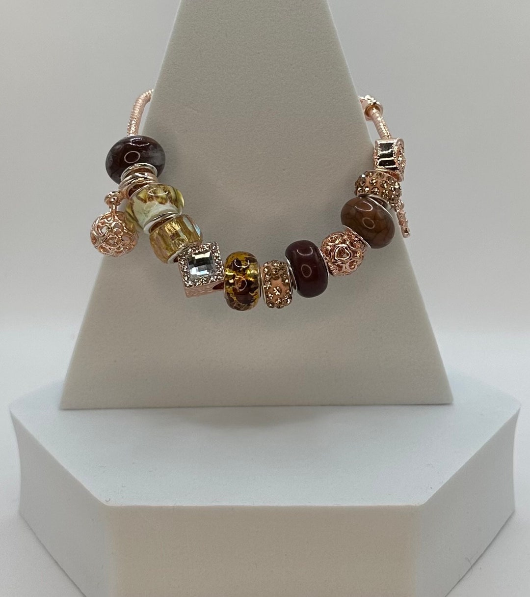 Bracelet Pandora European Style Charm Bracelet With Charms Beads - Etsy