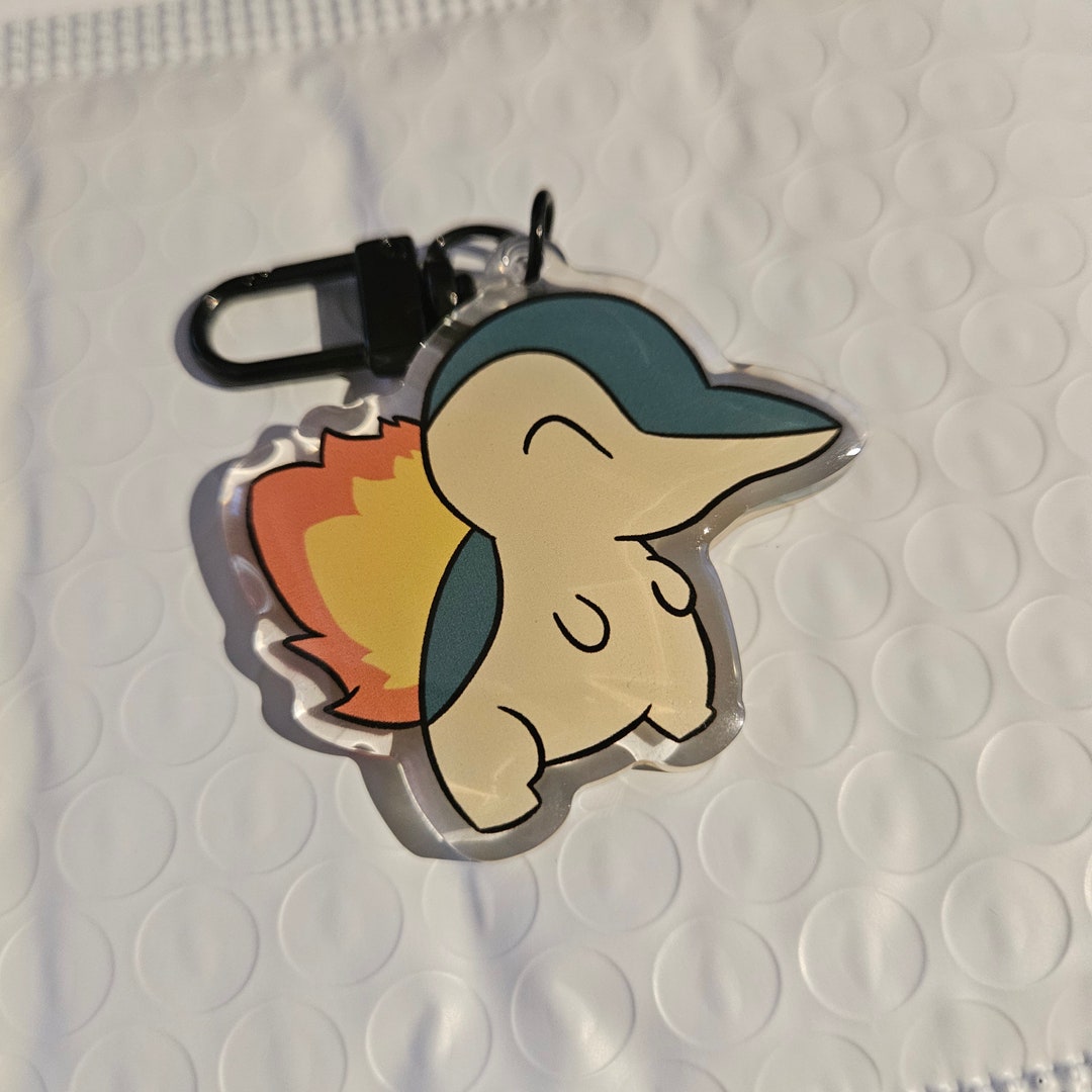 Cyndaquil 2-in Acrylic Pokemon Keychain - Etsy