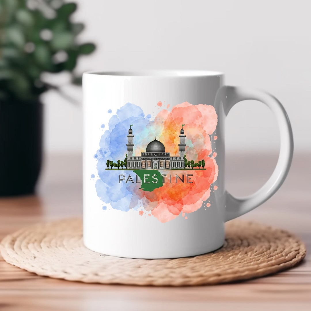 Mosque Art Mug , Palestine Mug , Mosque Art , Save Palestine , Free ...