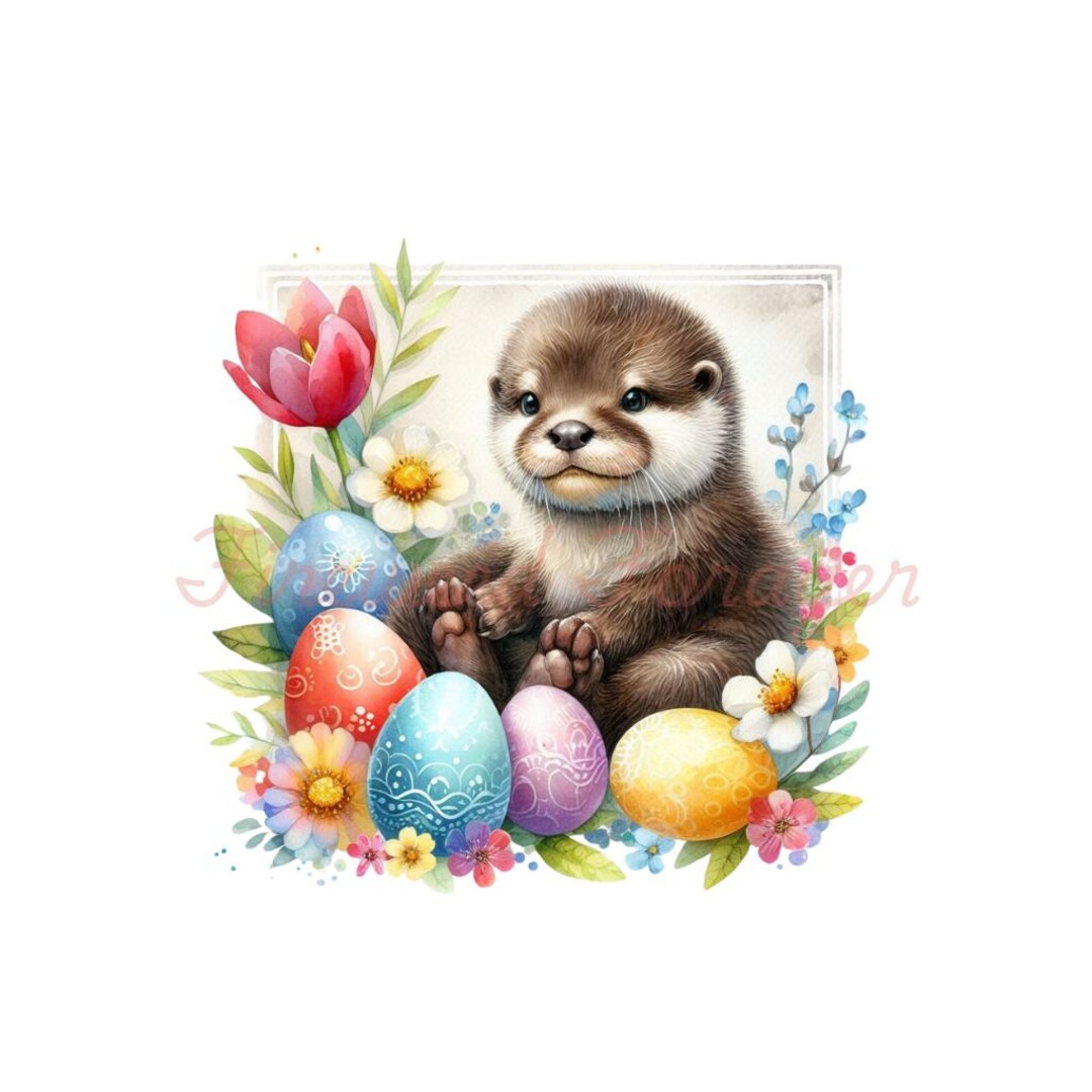 Alaskan Easter Otter - Digital PNG - Etsy