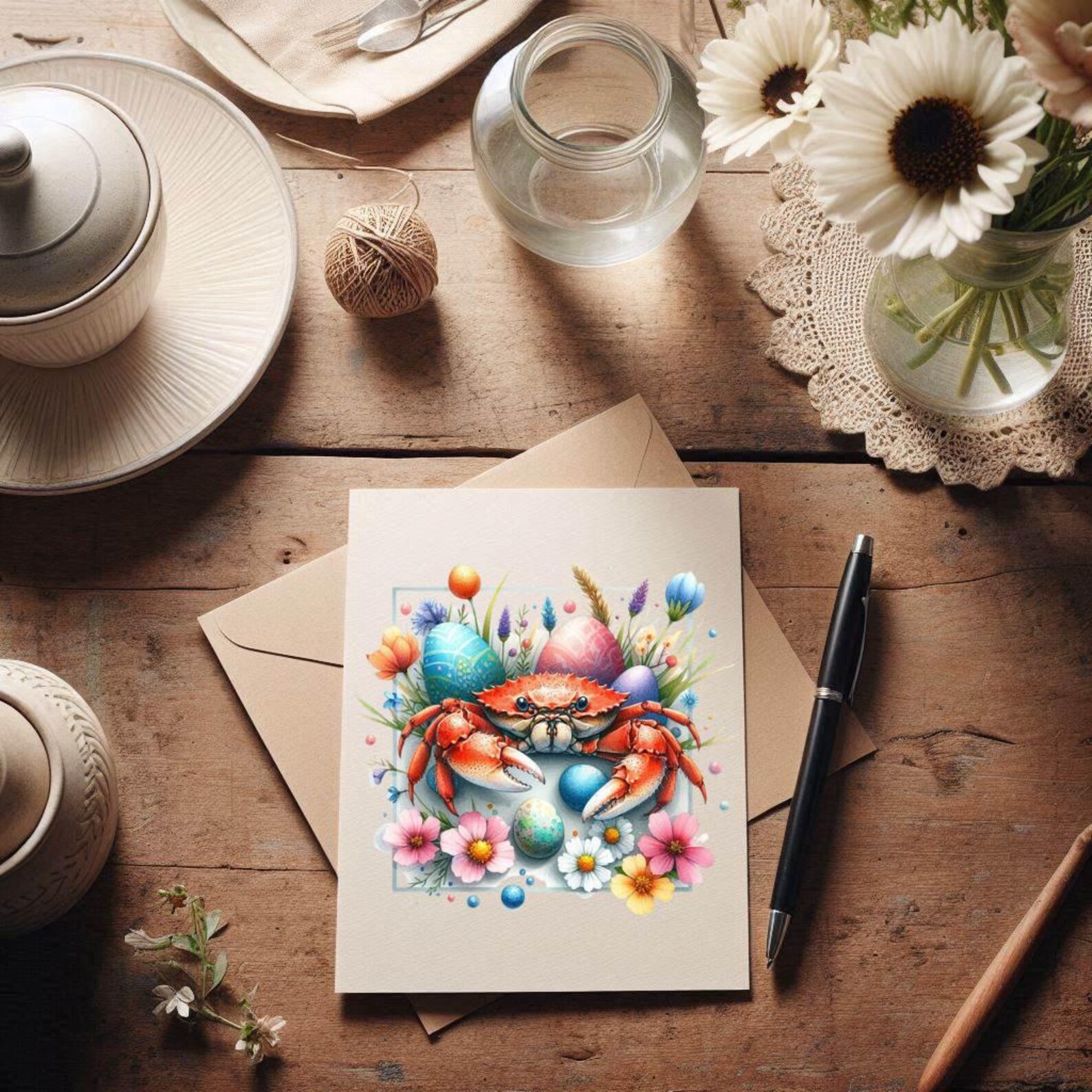 Alaskan Easter Crab - Digital PNG - Etsy