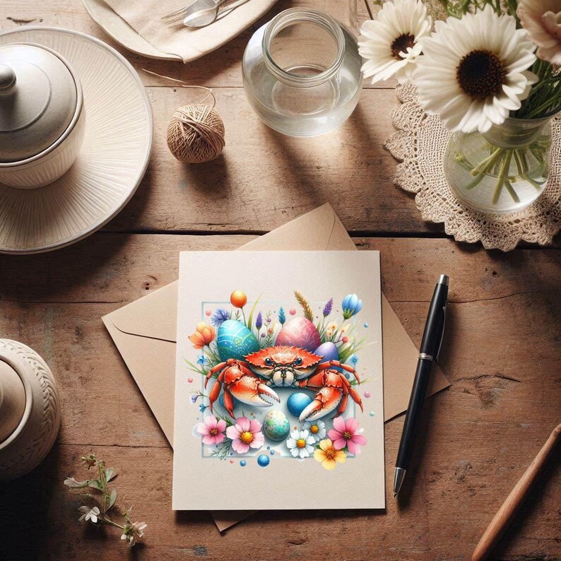 Alaskan Easter Crab - Digital PNG - Etsy