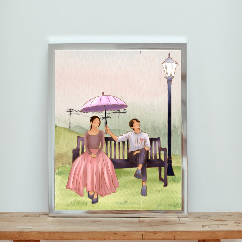 K-drama Printable Wall Art Korean Printable Wall Art Couple Portrait ...