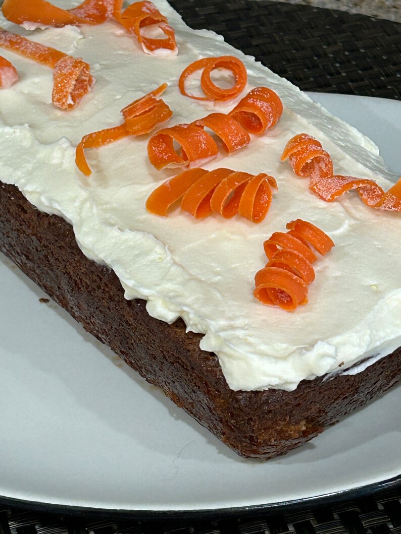 Deliciously Moist Carrot Cake Loaf Homemade Gourmet Treat for Any ...
