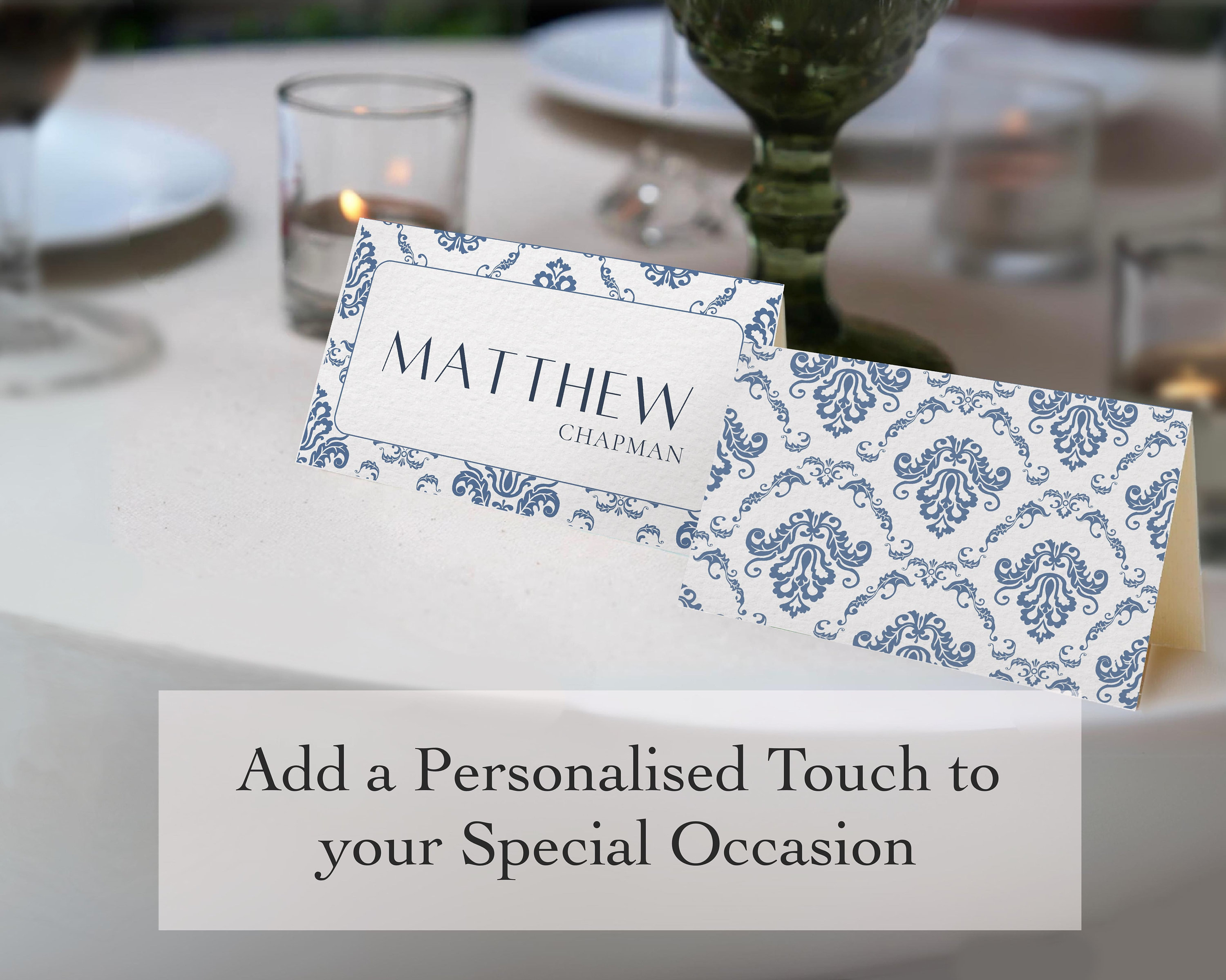 Printable Place Cards, Custom Editable Canva Template and Elegant ...