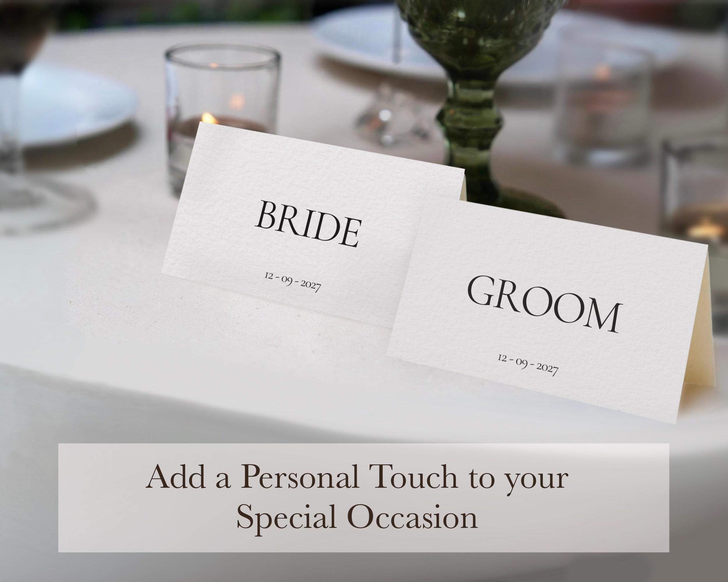 Printable Place Card Template: DIY Elegant Calligraphy Dinner Party ...
