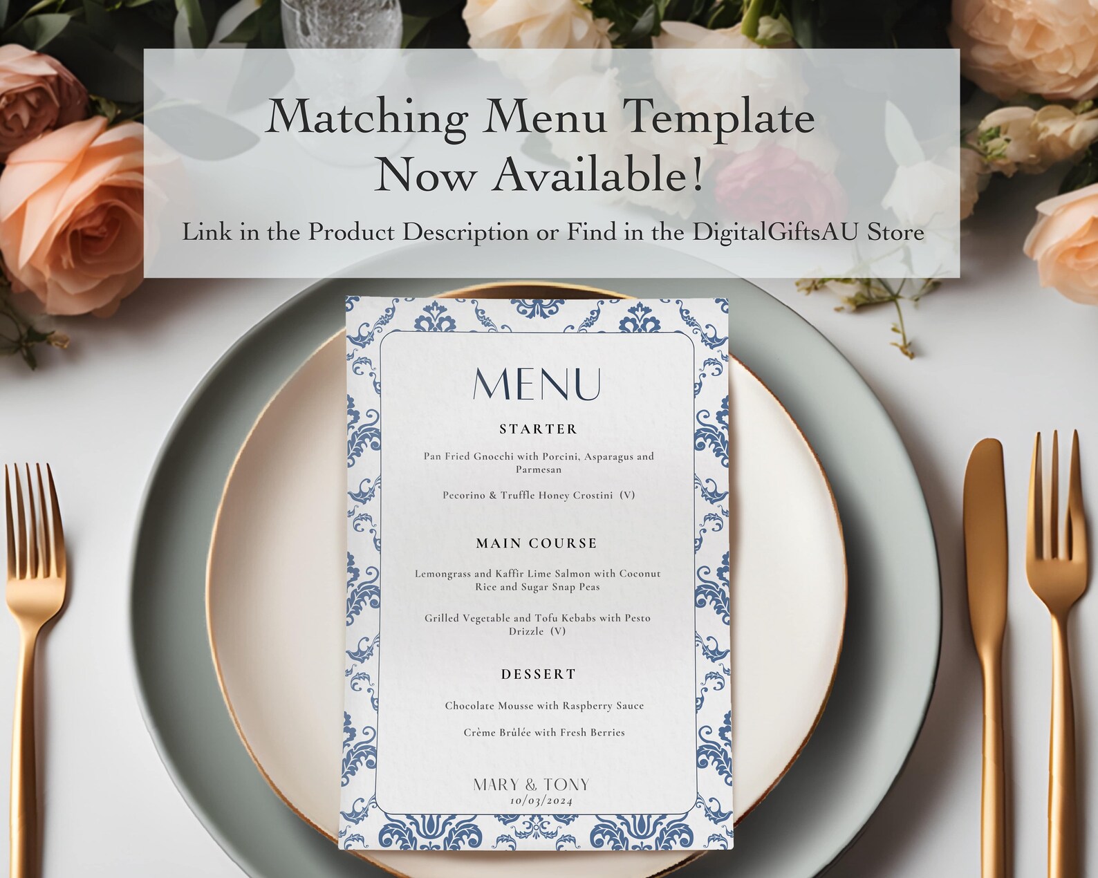 Printable Place Cards, Canva Template Custom Editable, Digital Instant ...