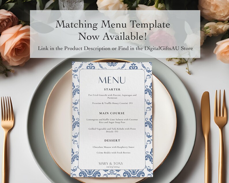 Printable Place Cards, Canva Template Custom Editable, Digital Instant ...