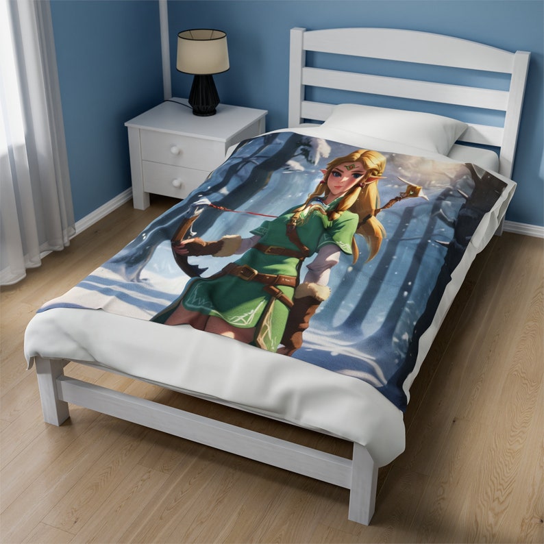 Dreamtime With Female Hero Velveteen Plush Blanket - Etsy