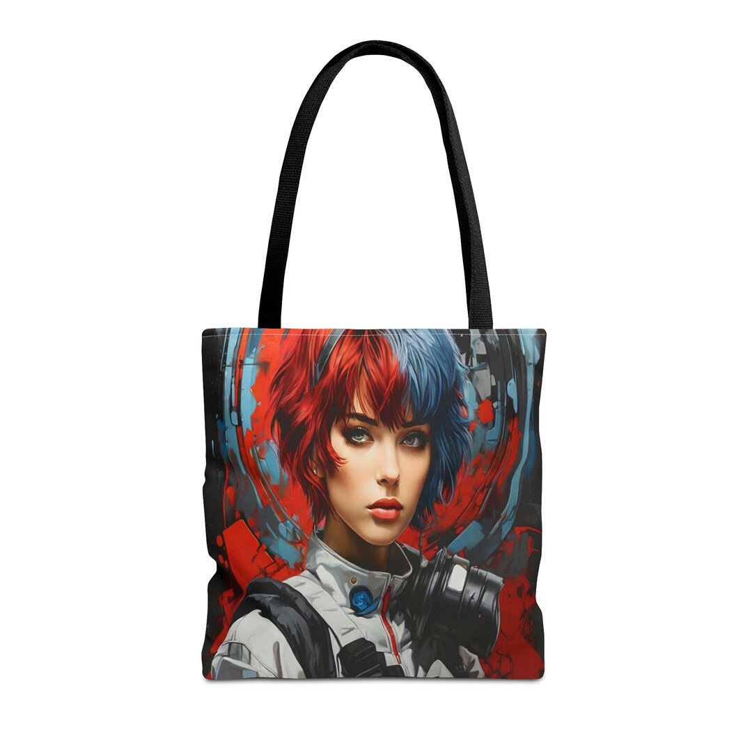 Futuristic Female Space Hero Tote Bag (AOP) - Etsy