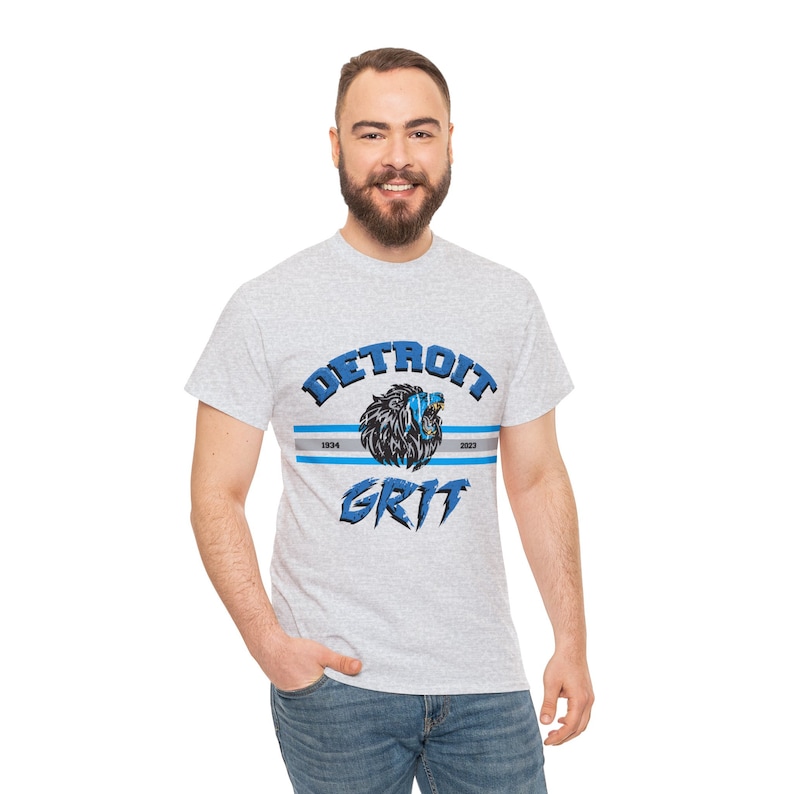 Detroit Grit Playoff Time Unisex Heavy Cotton Tee - Etsy