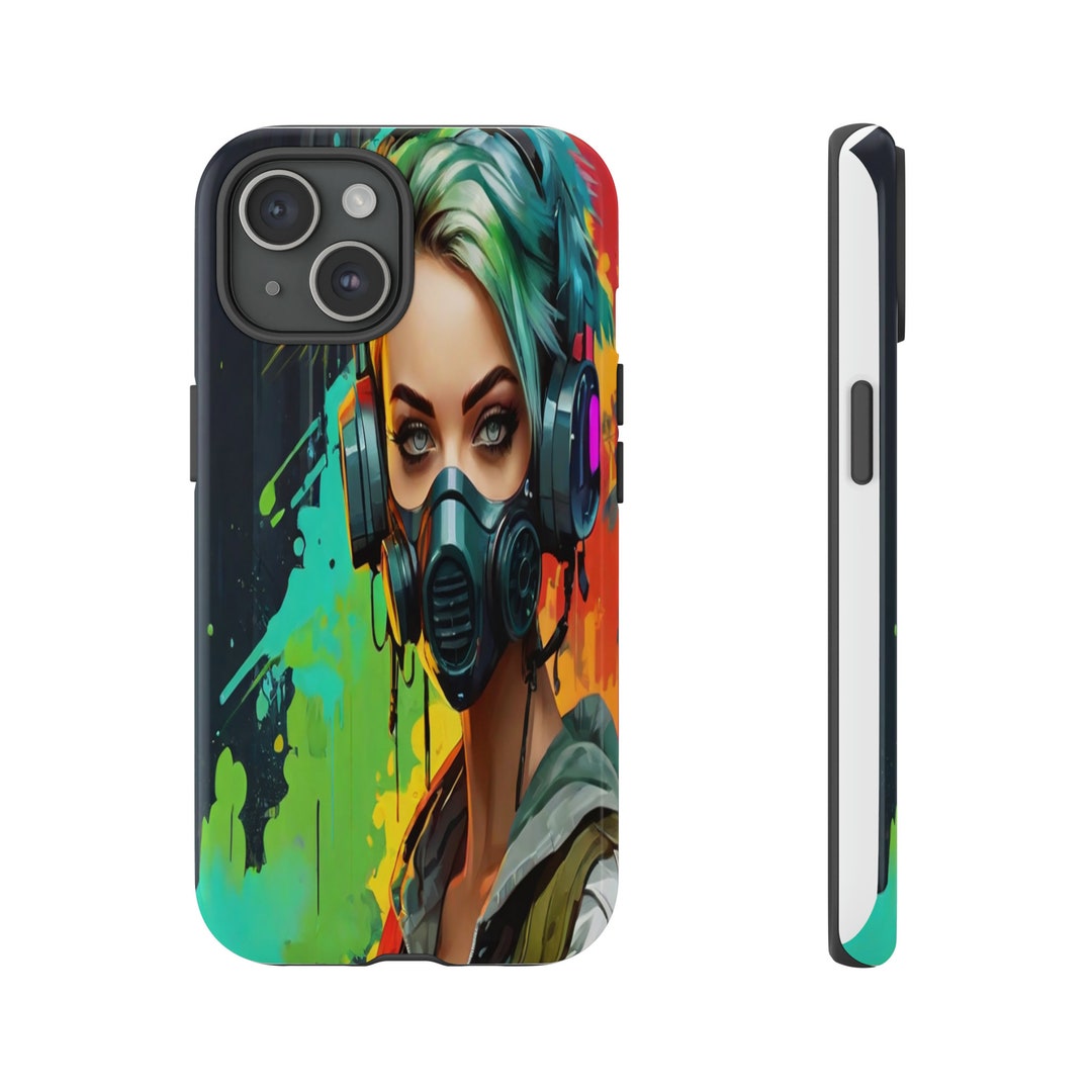 Female Cyberpunk Green Chick Tough Cases - Etsy