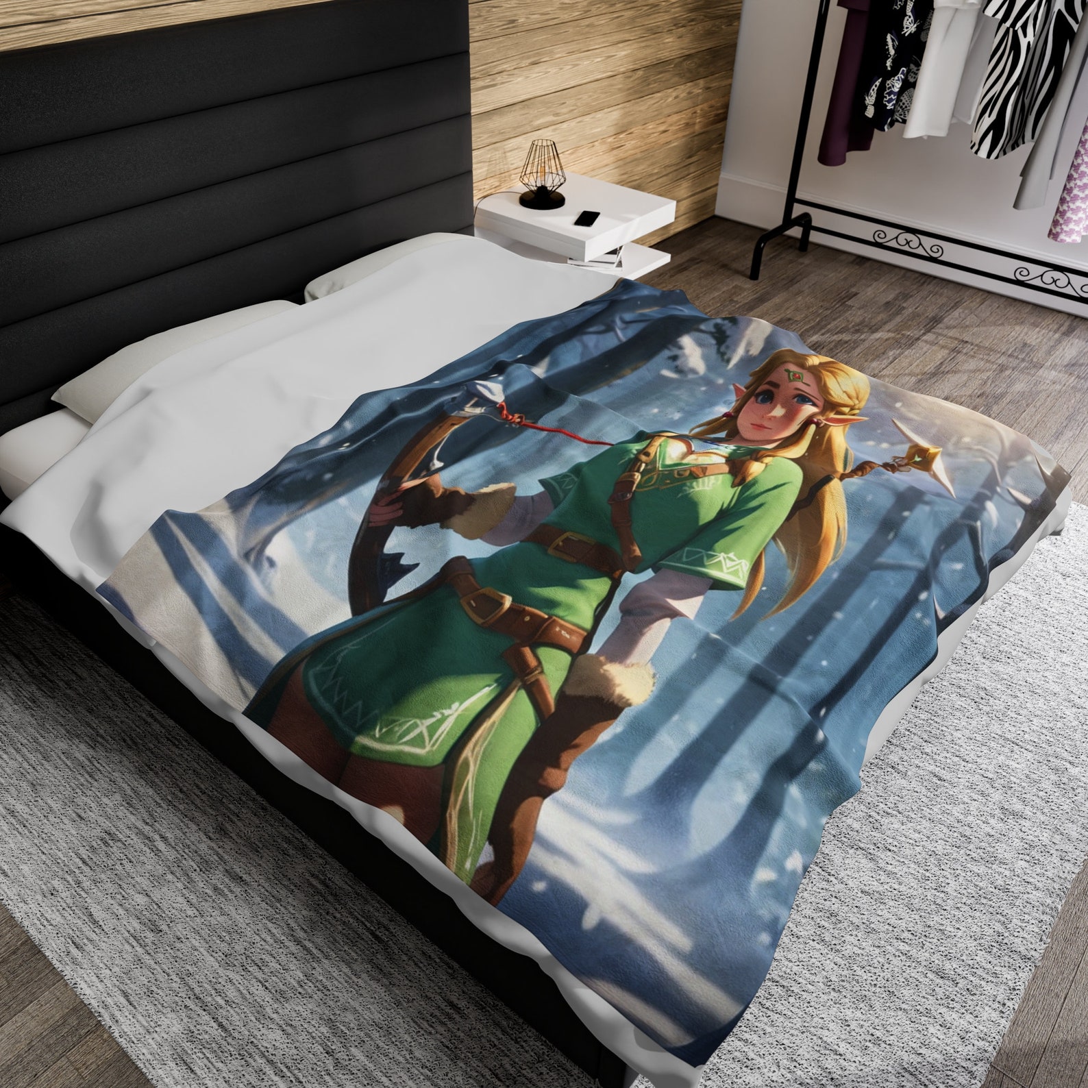 Dreamtime With Female Hero Velveteen Plush Blanket - Etsy