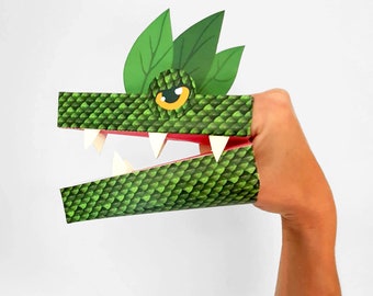 Printable Dragon Puppet Design Your Own - Etsy
