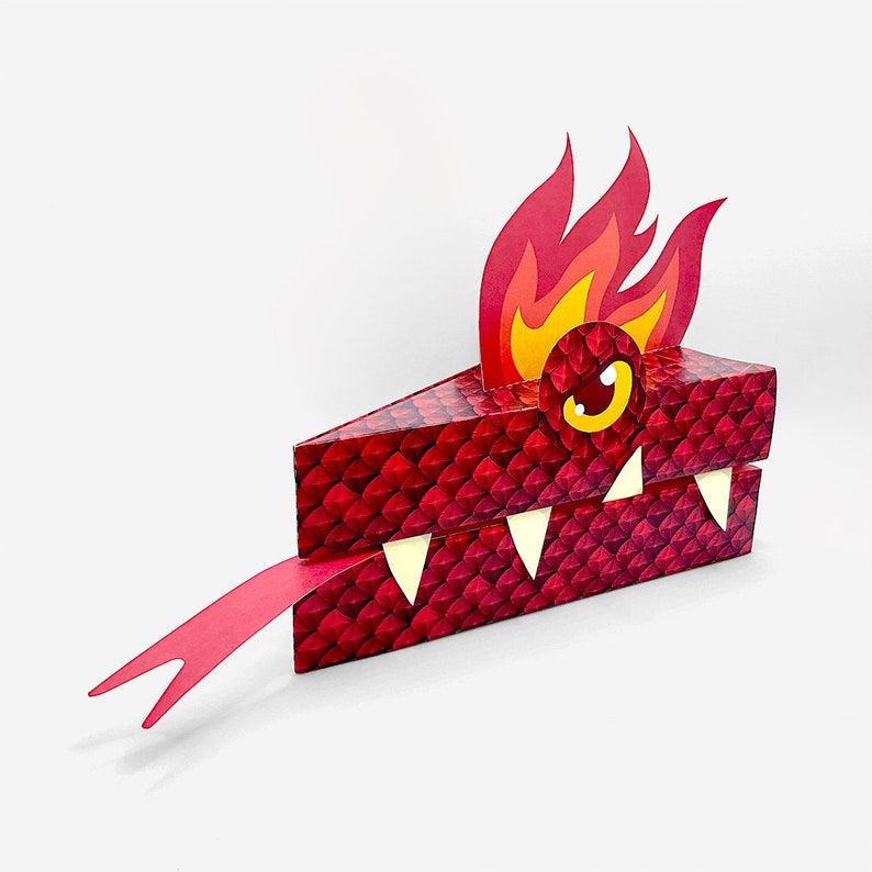 Printable Fire Dragon Puppet - Cinder Claw - Etsy