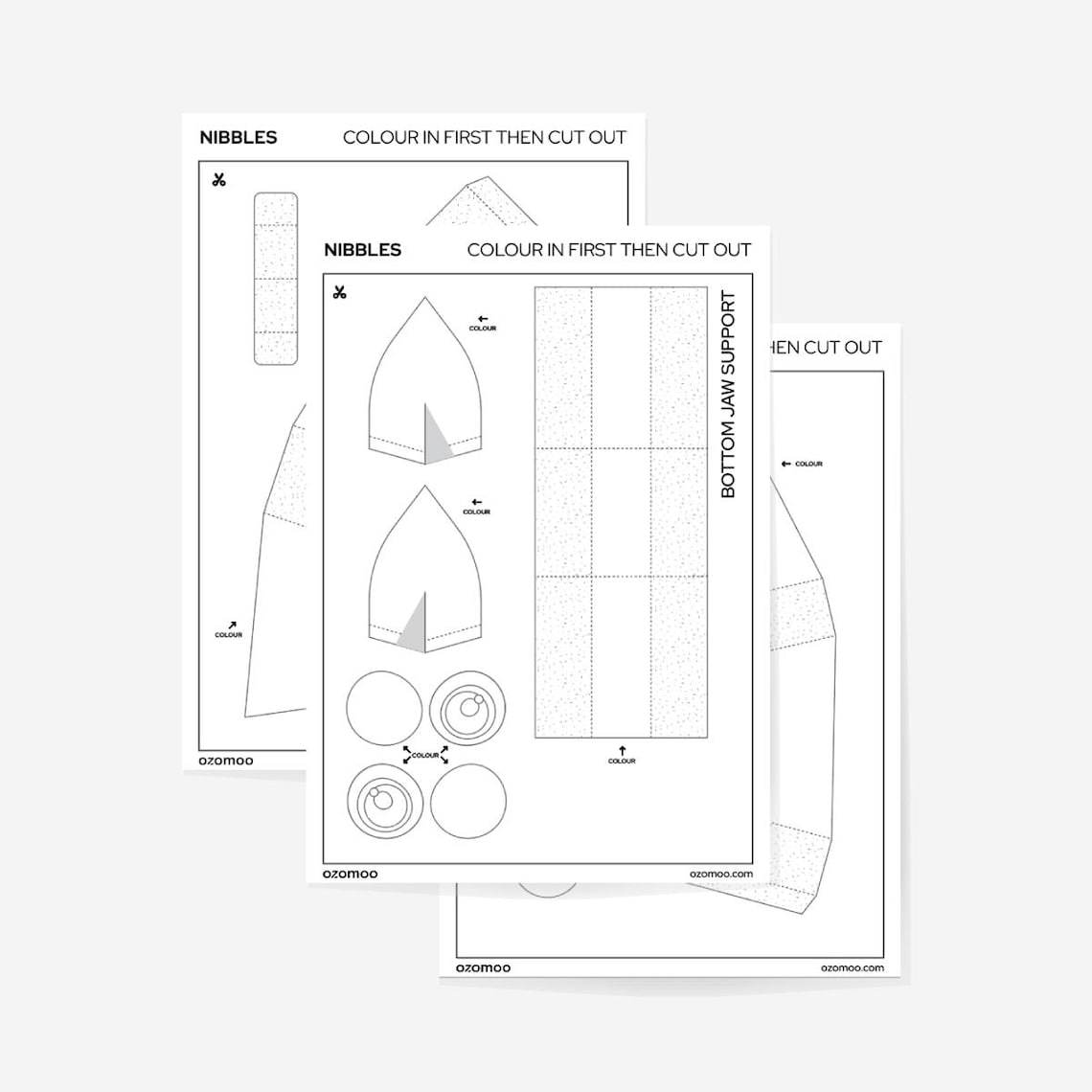 Printable Monster Hand Puppet Nibbles - DIY Paper Puppet, Kids ...