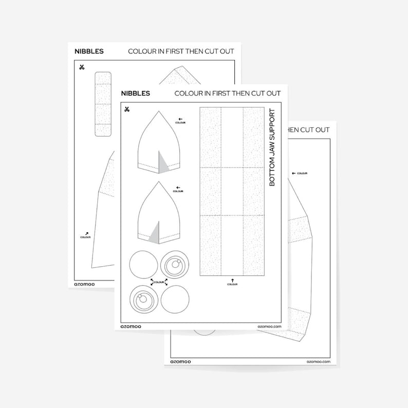Printable Monster Hand Puppet Nibbles - DIY Paper Puppet, Kids ...