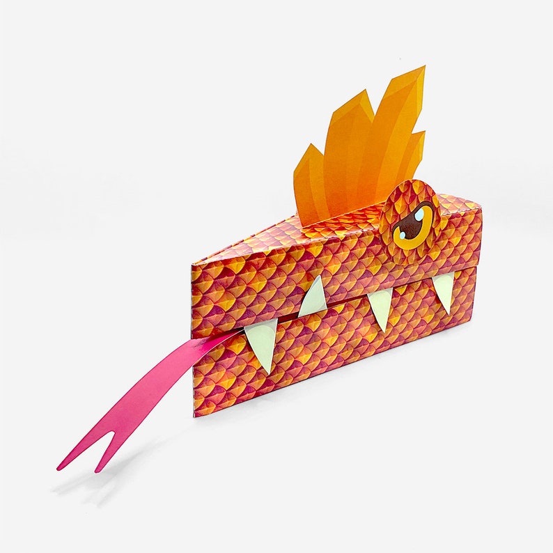 Printable Golden Dragon Puppet - Gilded Fang - Etsy