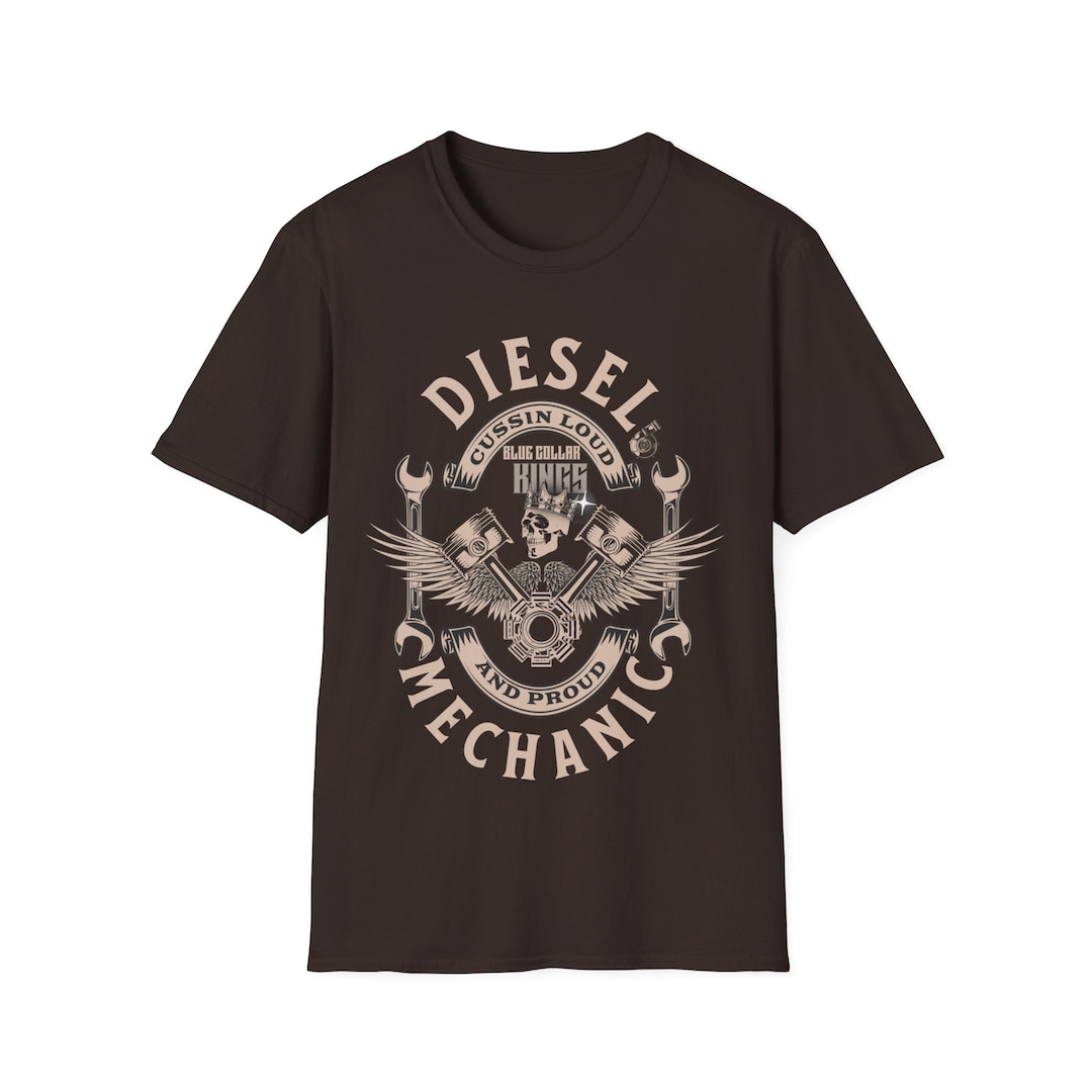 Diesel Mechanic Shirt Cussing Load Funny Tshirts for Men Gift for ...