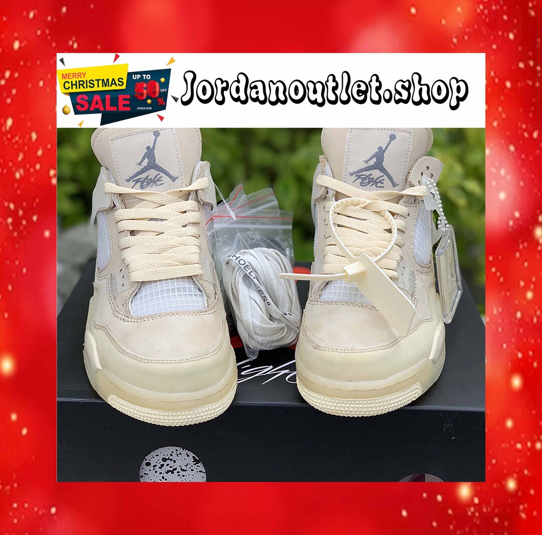Jordans 4 Air X Off-white Retro Sail SALE 50% All Items and Free ...