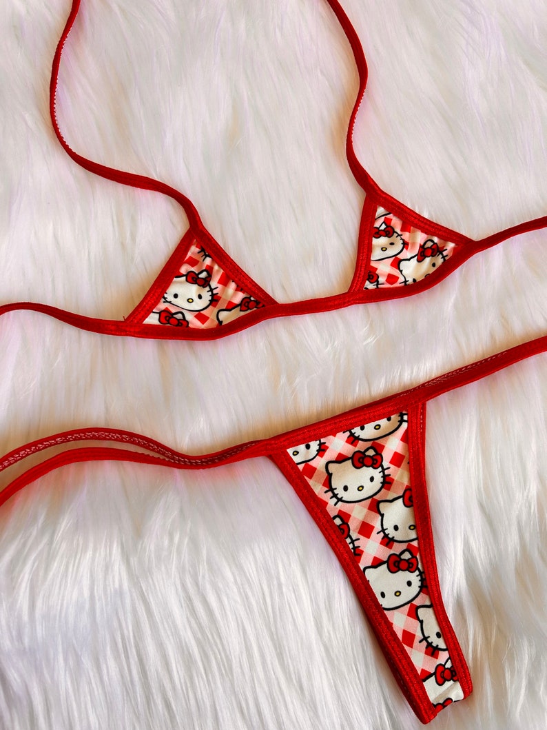 Cat Themed 2-piece Micro Bikini Exotic Dancer Wear - Etsy
