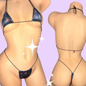 Black Cherry Microkini for Entertainers - Etsy