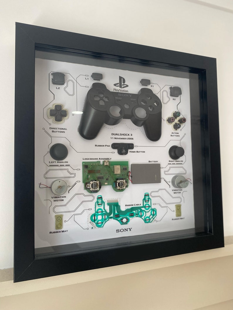 Playstation Dualshock 3 Controller Teardown Downloadable Template - Etsy