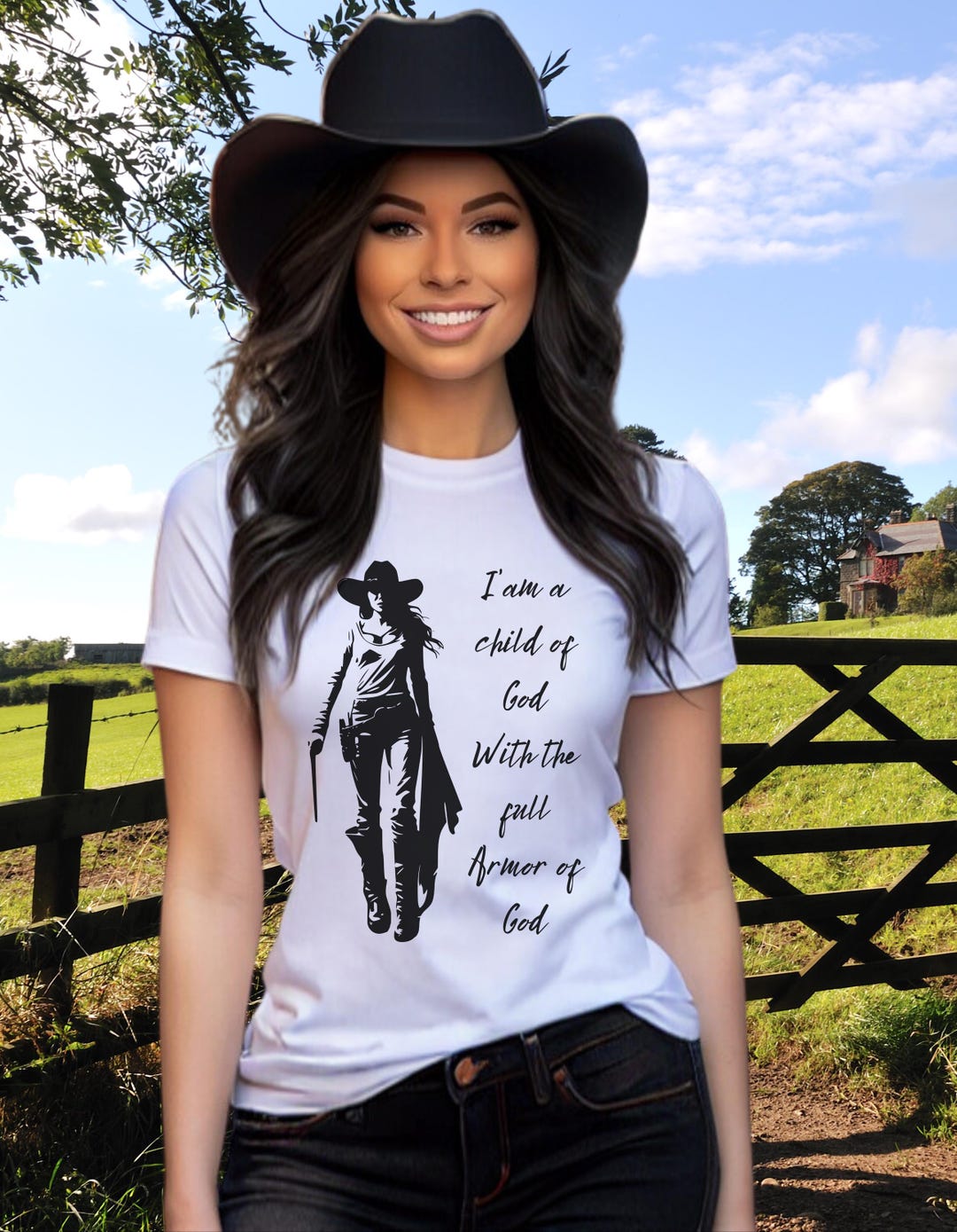 Cowgirl With the Full Armor of God, Huff Cow Girl for Jesus, Full Suite ...