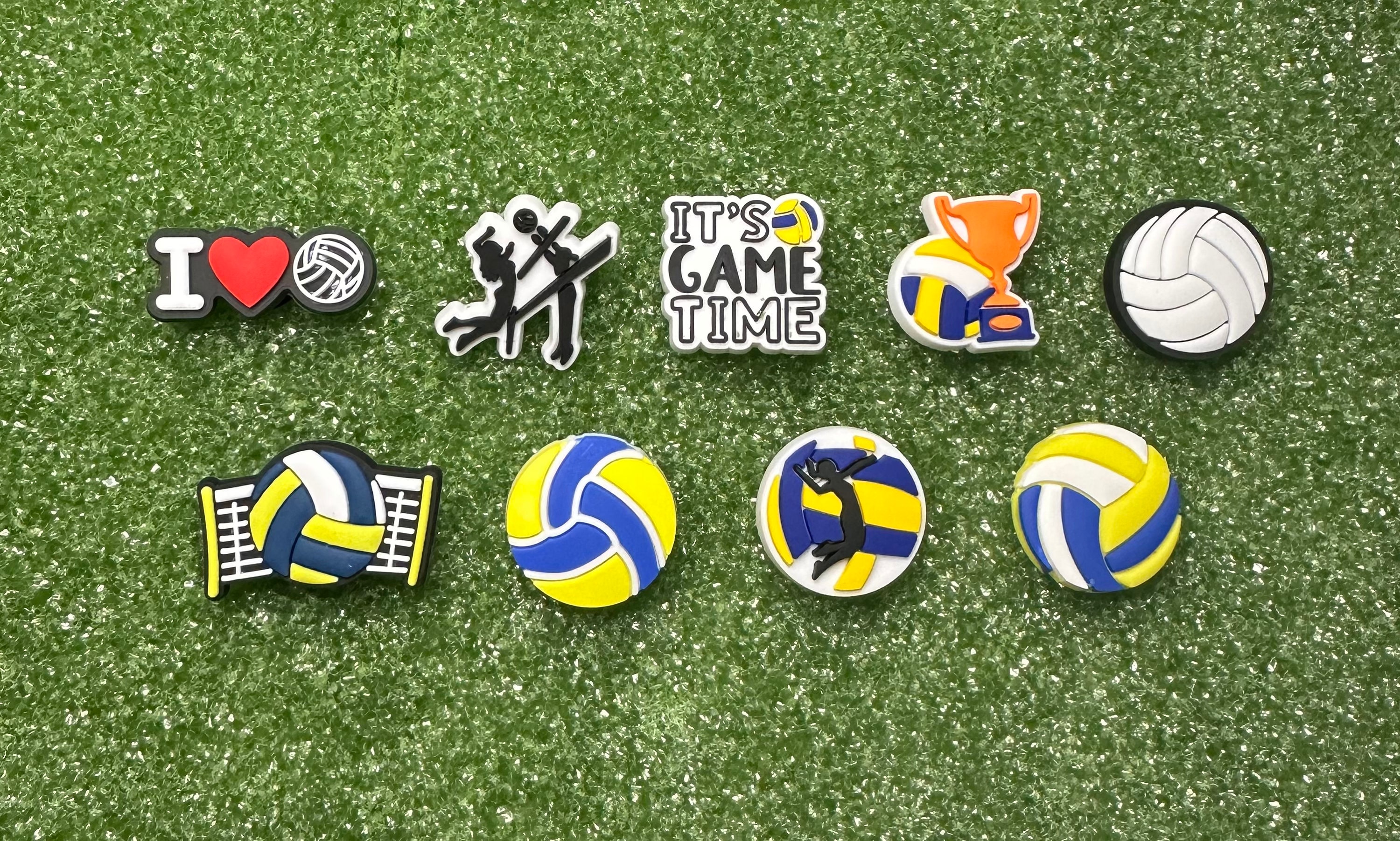 Volleyball Shoe Clips Volleyball Ball Shoe Clips Sport - Etsy