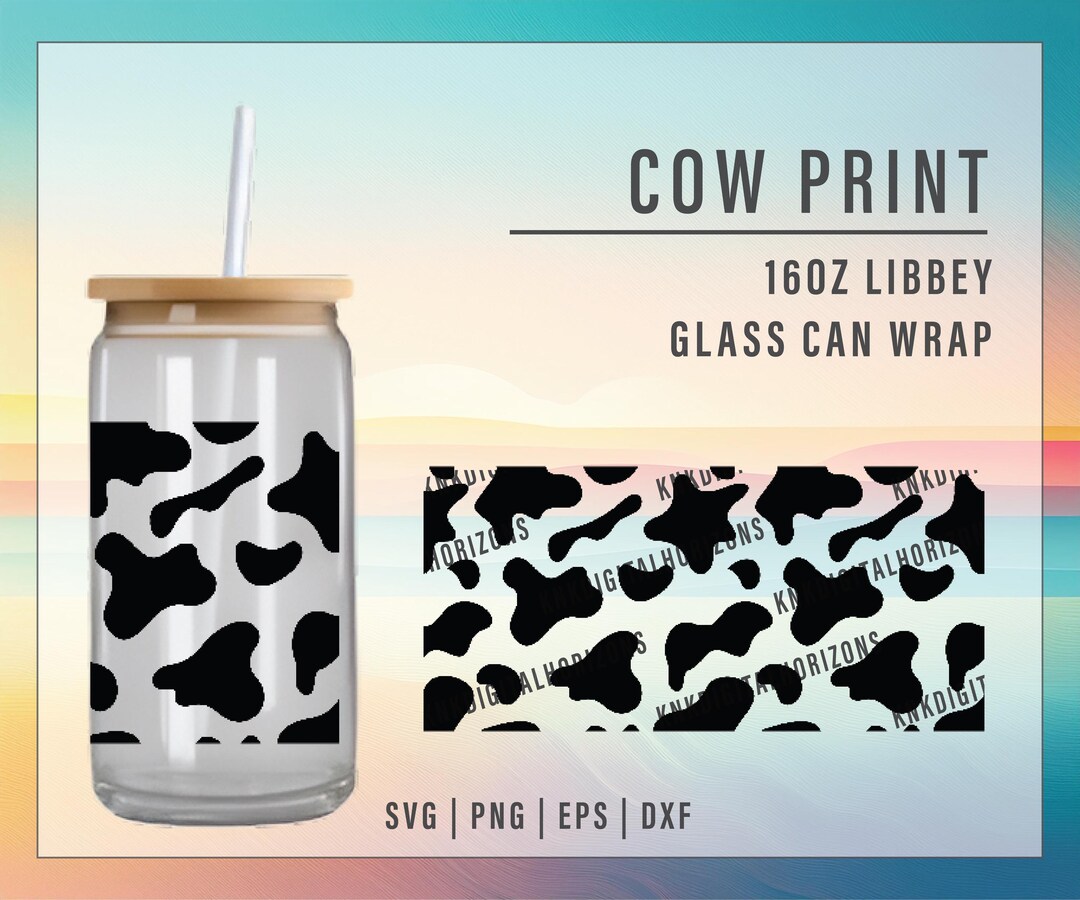 Cow Print Wrap, 16oz Tumbler PNG Design, Digital Download, Western Farm ...