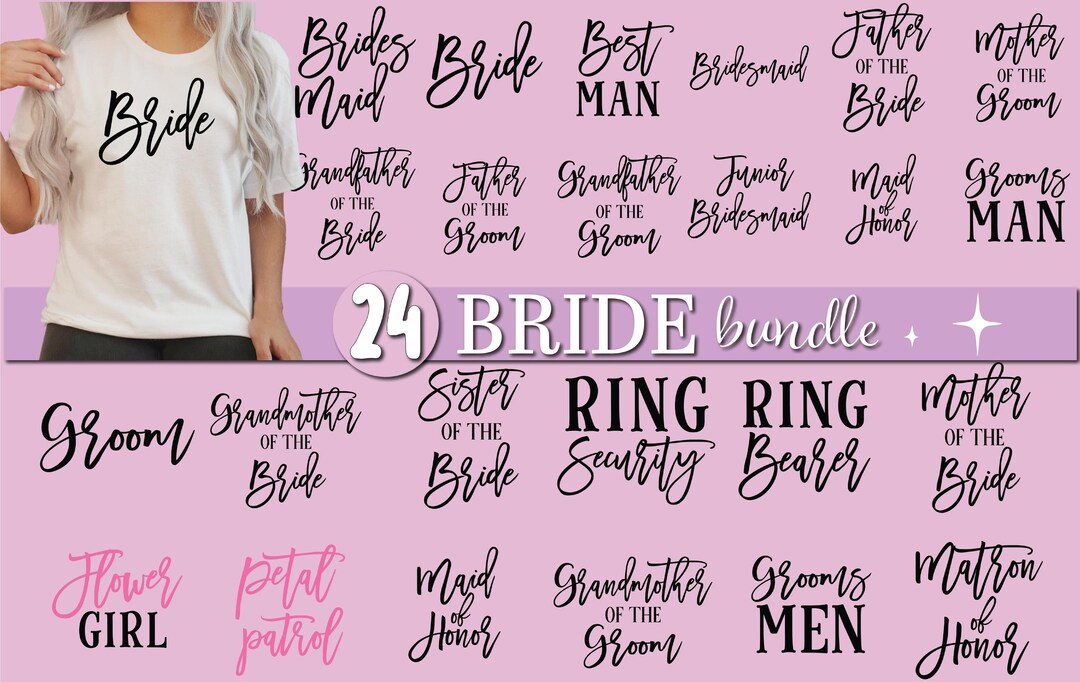 Bride Bundle – Instant Digital Download for DIY Wedding Gifts ...