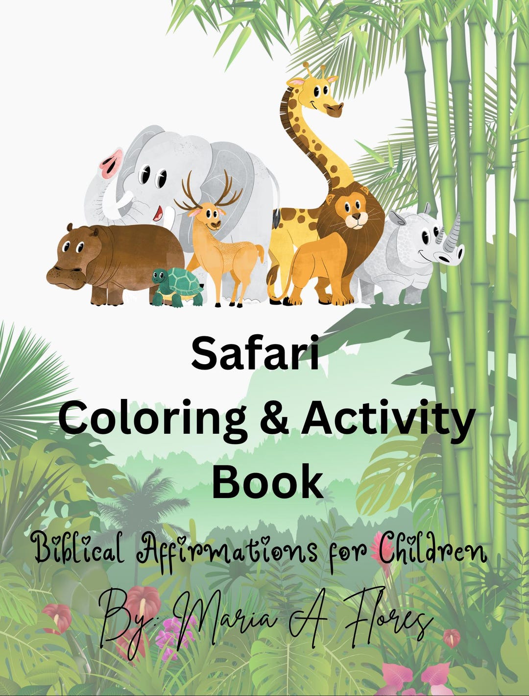 Safari Coloring and Activity Book: Biblical Affirmations for Children ...