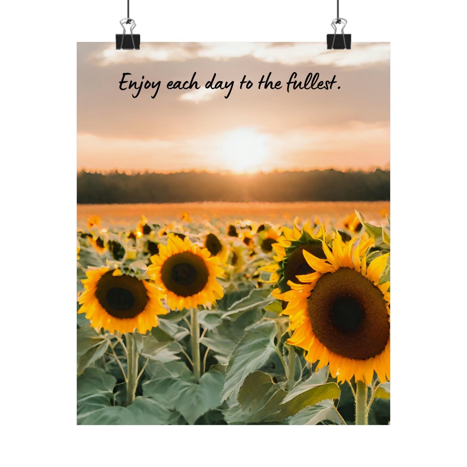 Enjoy Each Day to the Fullest Matte Vertical Posters - Etsy