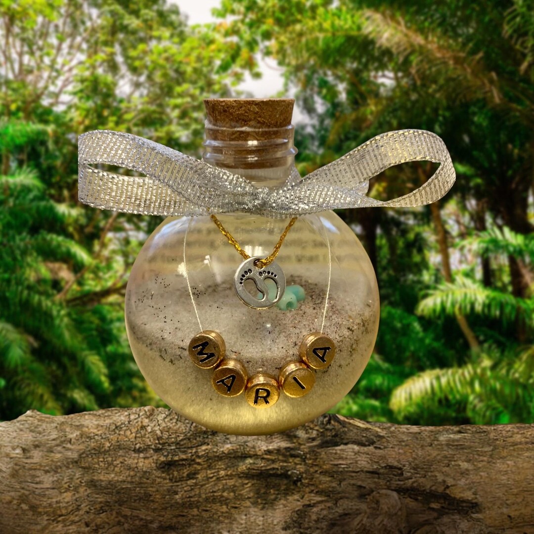 Footprints in the Sand Personalized Handmade Globe With Natural Sand ...