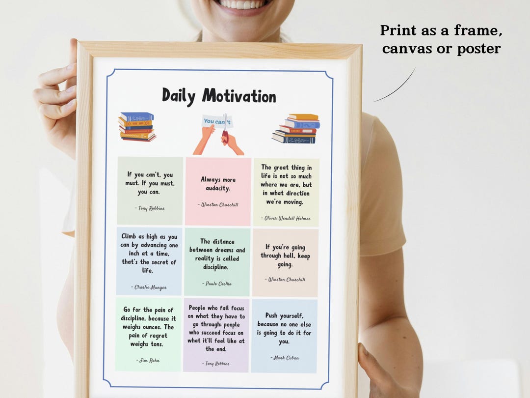 Positive Affirmation Poster, Classroom Décor, Digital Wall Art Frames ...
